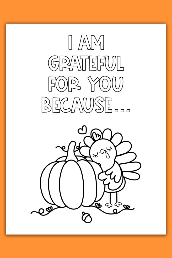 Thanksgiving Cards Coloring Pages - 10 Free Cards Included
