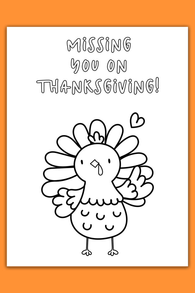 Thanksgiving Cards Coloring Pages - 10 Free Cards Included