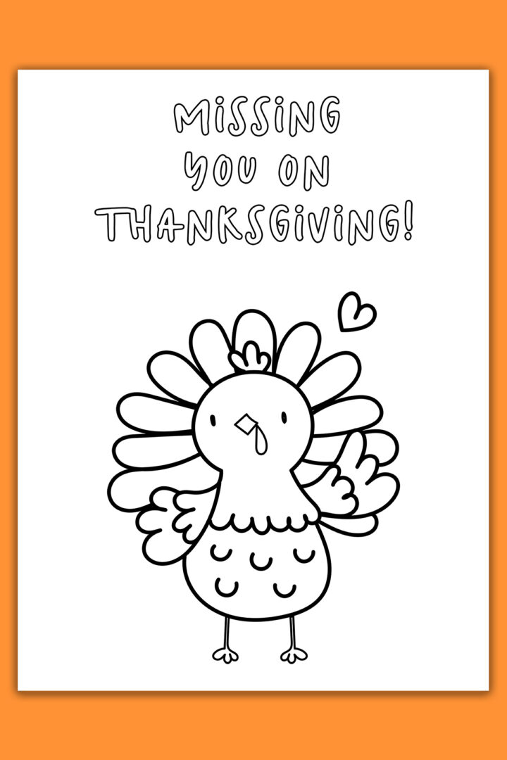 Thanksgiving Cards Coloring Pages - 10 Free Cards Included
