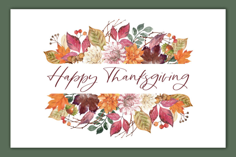Thanksgiving Cards Printable Set - 10 Free Thanksgiving Cards