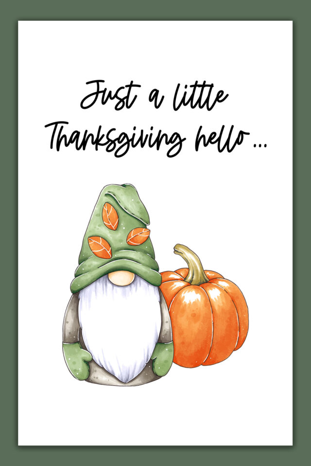Thanksgiving Cards Printable Set - 10 Free Thanksgiving Cards