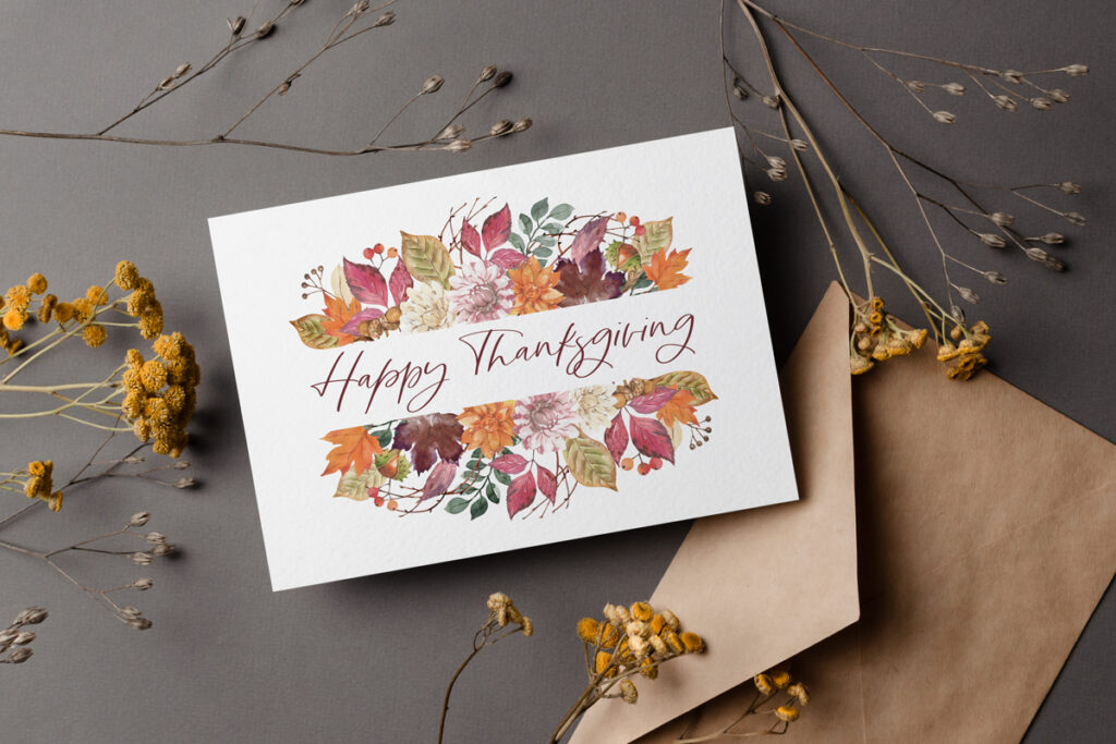 Thanksgiving Cards Printable Set - 10 Free Thanksgiving Cards
