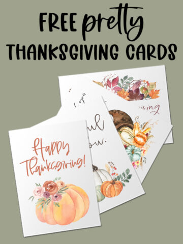 DIY Thanksgiving Cards - Handmade and Printable Thanksgiving Card Ideas