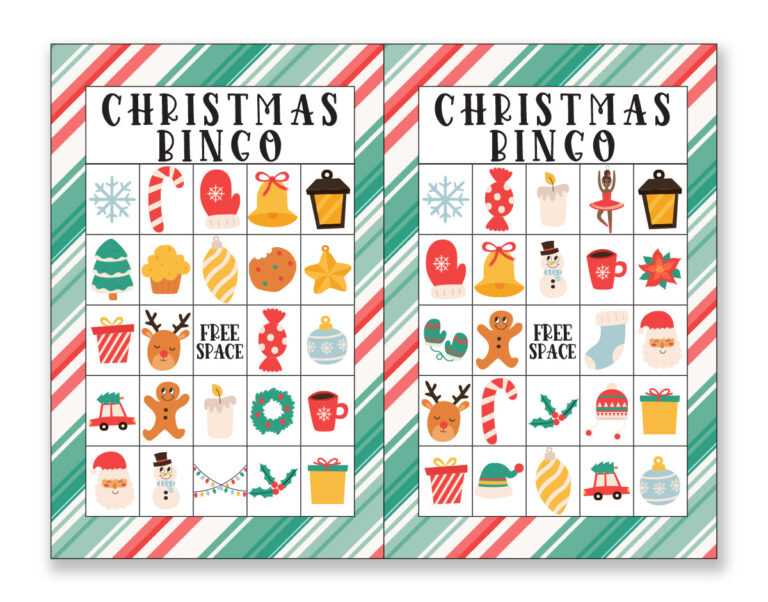 Christmas Bingo Printable - 40 Unique Bingo Cards