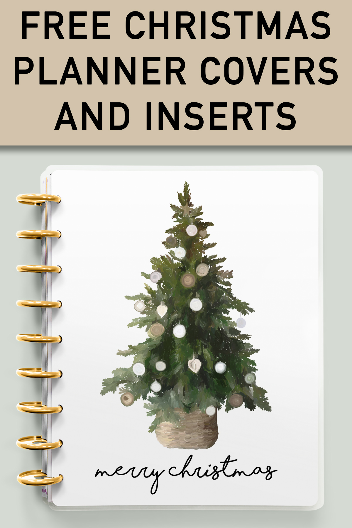 Free Christmas Planner Covers & Inserts