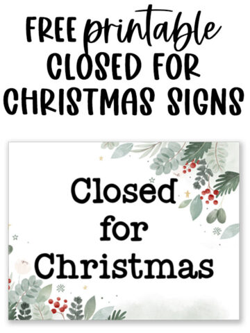 Free-Printable-Closed-for-Christmas-Sign-Download - Mom Envy