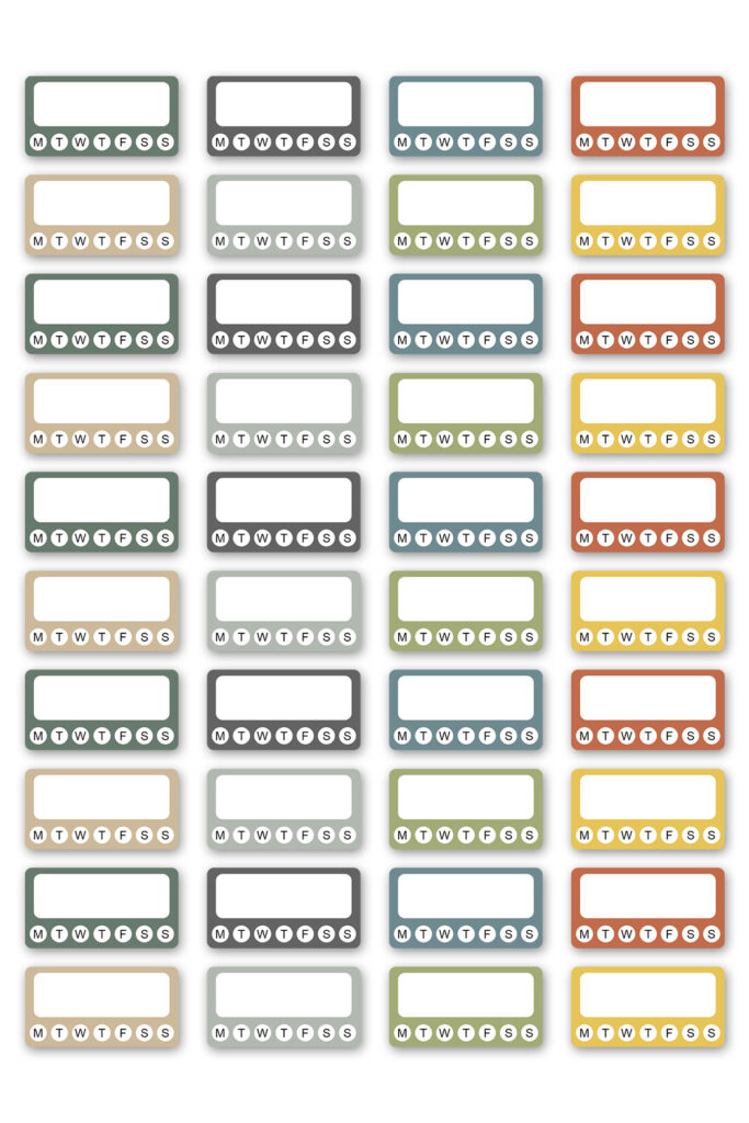 Free Printable Habit Tracker Stickers (& Digital Stickers, too!)