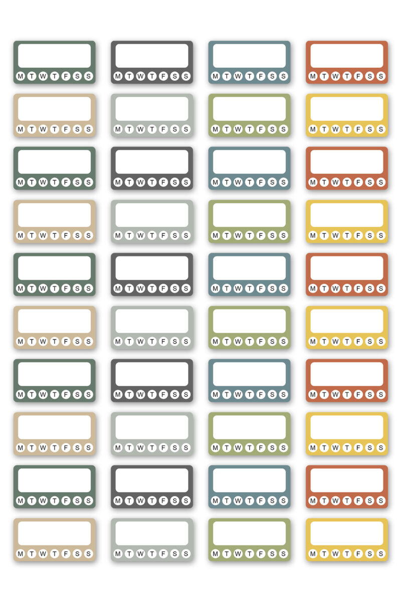 Free Printable Habit Tracker Stickers (& Digital Stickers, too!)