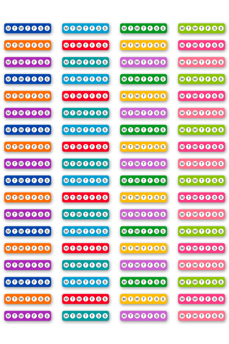 Free Printable Habit Tracker Stickers (& Digital Stickers, too!)