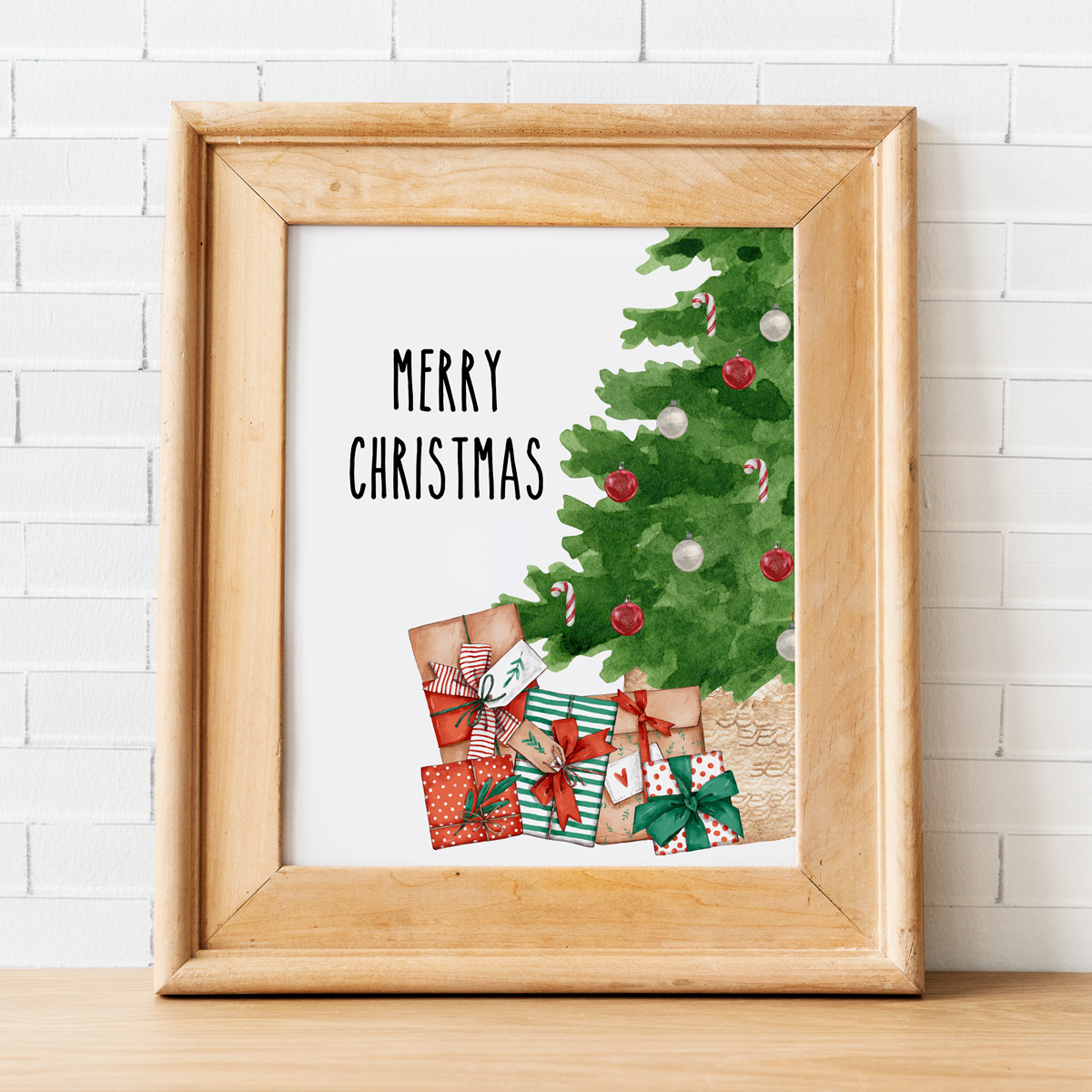 Merry Christmas Printable Set - Free Christmas Cards and Prints