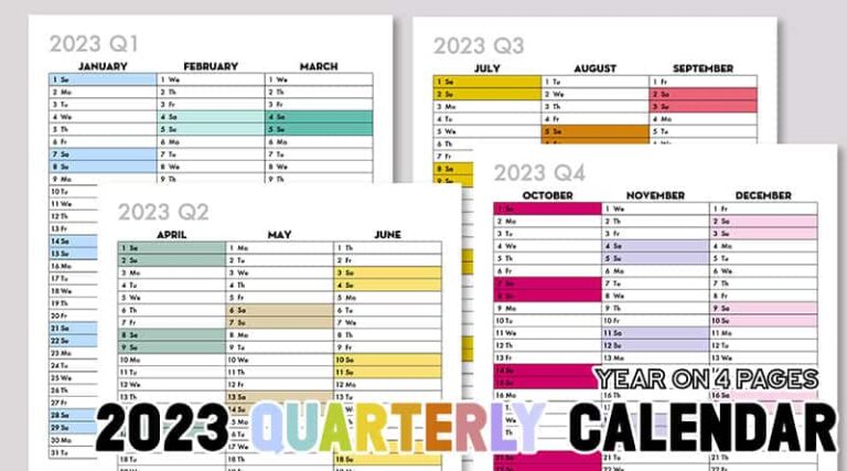 Free 2023 Printable Calendars - Various Styles Included