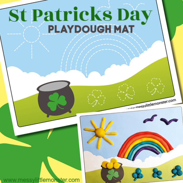 St-Patricks-Day-Playdough-Mat-2 - Mom Envy