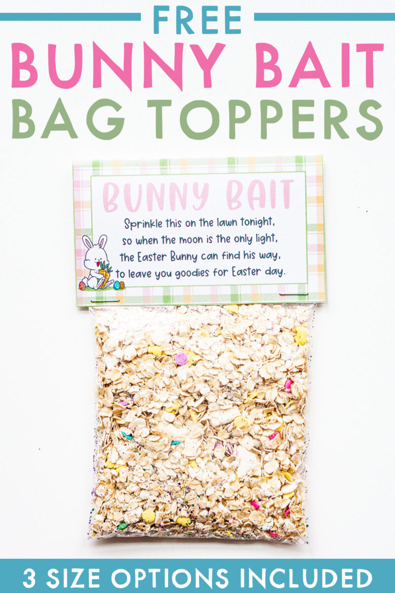Free Bunny Bait Printable Tags: 3 Sizes Included