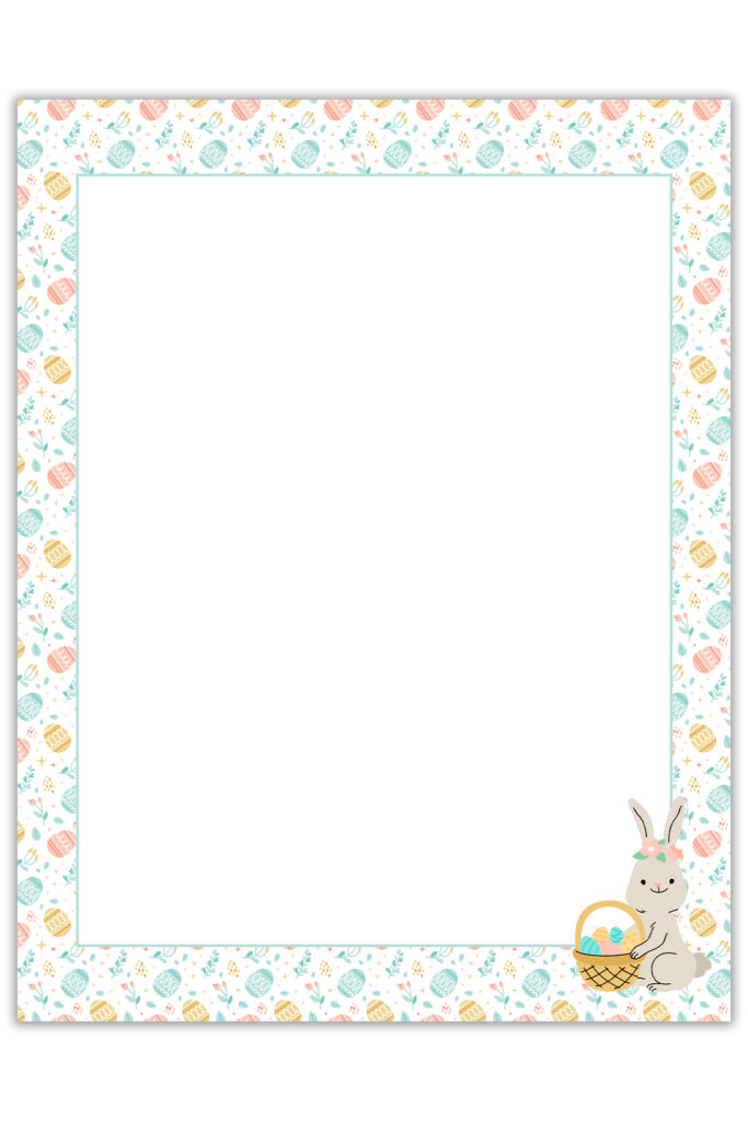 Free Easter Bunny Note Printable: Editable Letter Templates