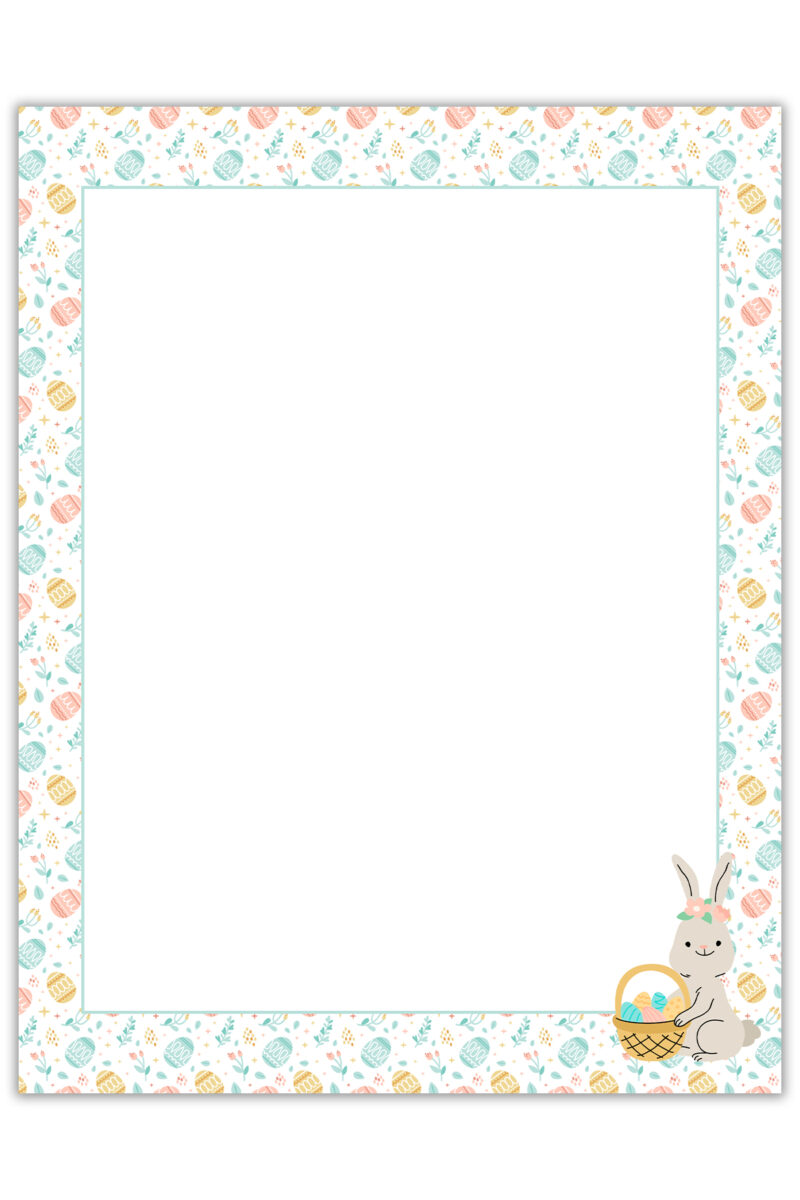 Free Easter Bunny Note Printable: Editable Letter Templates