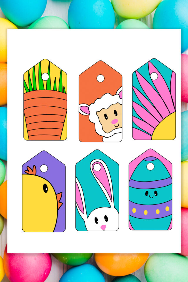 Free Cute Printable Easter Gift Tags - 6 Designs