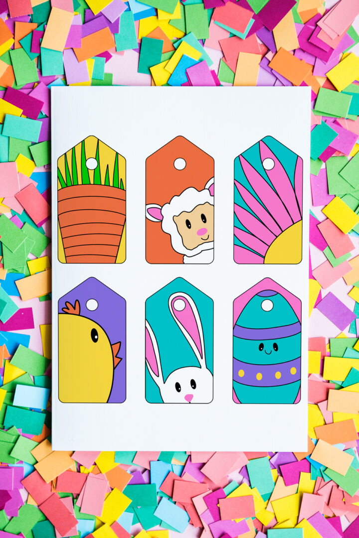 Free Cute Printable Easter Gift Tags - 6 Designs