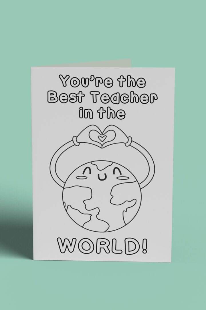 10 Free Printable Teacher Appreciation Cards to Color