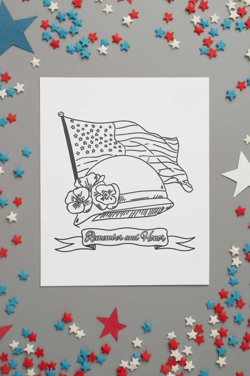 Free Memorial Day Printable Coloring Pages for Kids