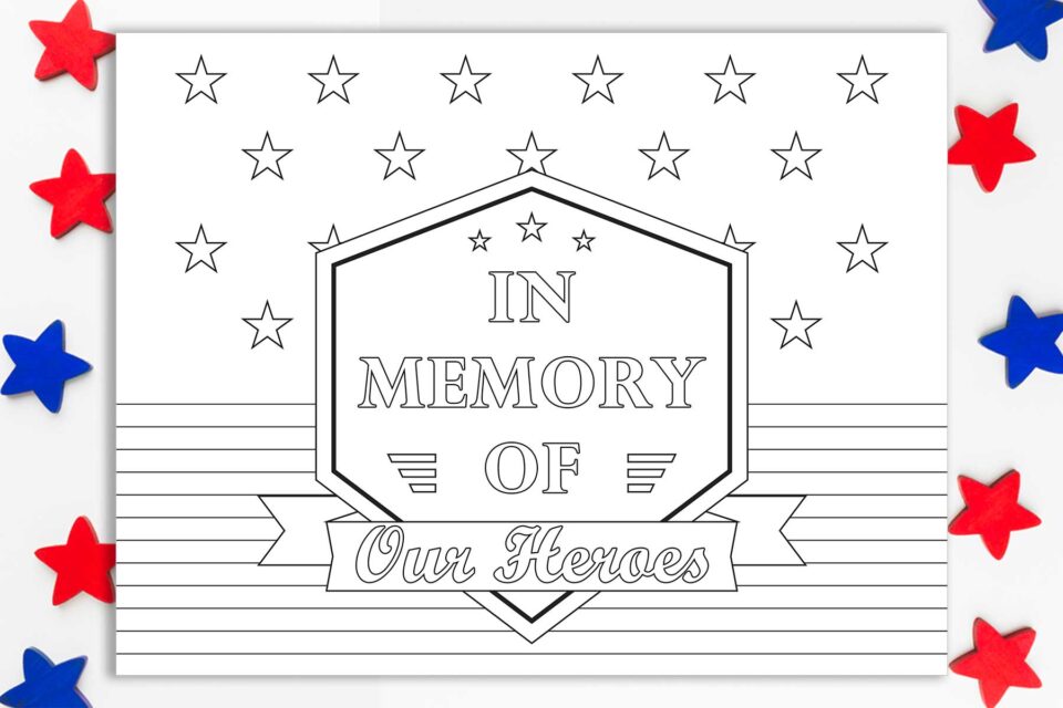 Free Memorial Day Printable Coloring Pages for Kids