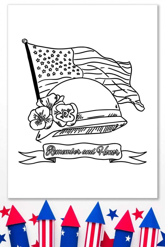 Free Memorial Day Printable Coloring Pages for Kids