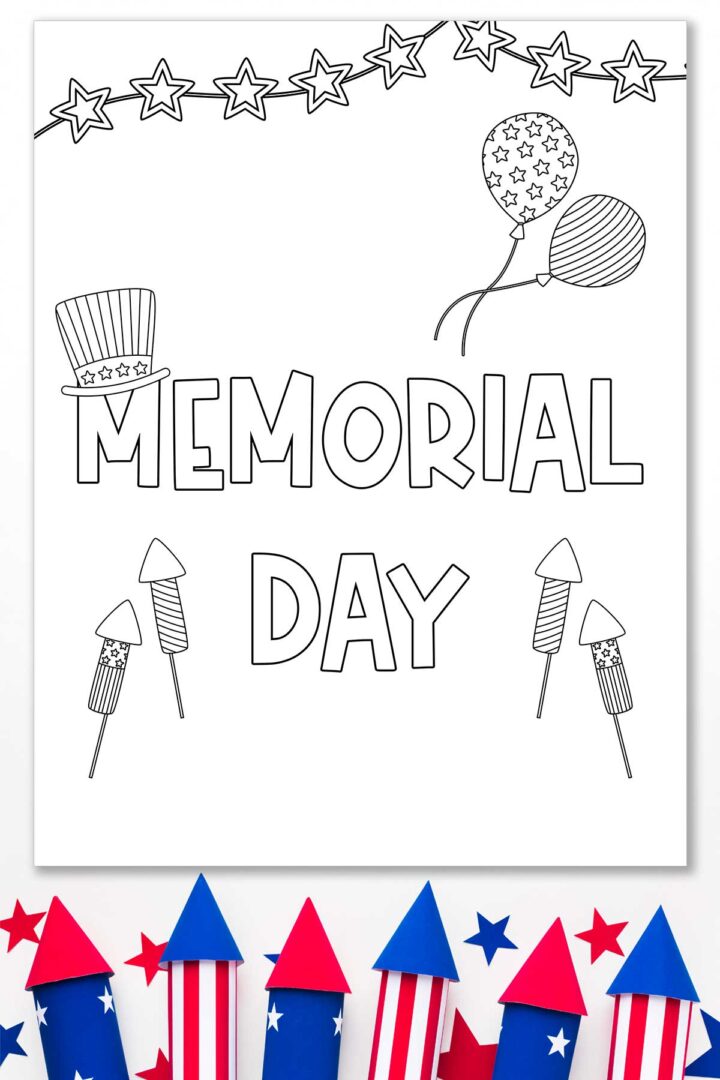 Free Memorial Day Printable Coloring Pages for Kids