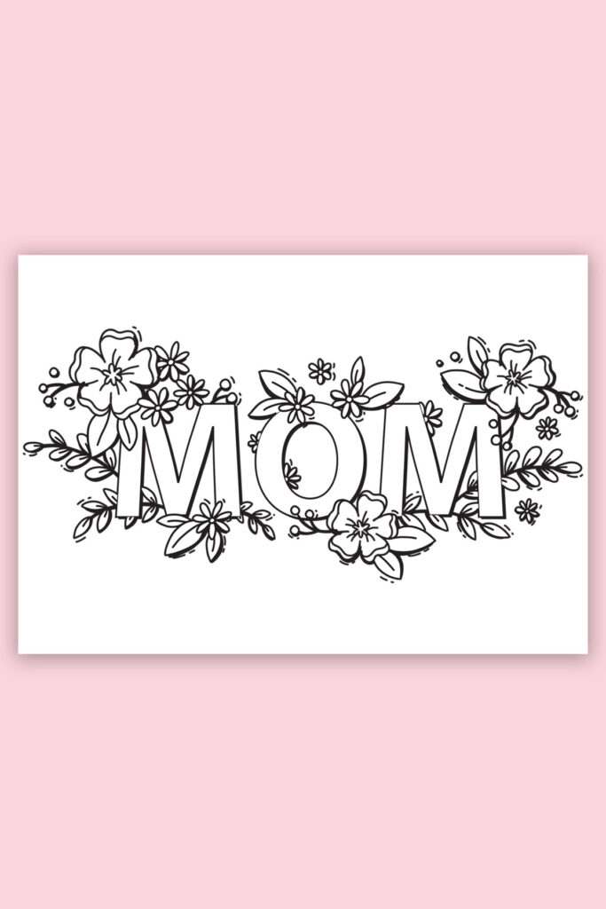 10 Free Printable Mother's Day Cards to Color for Kids