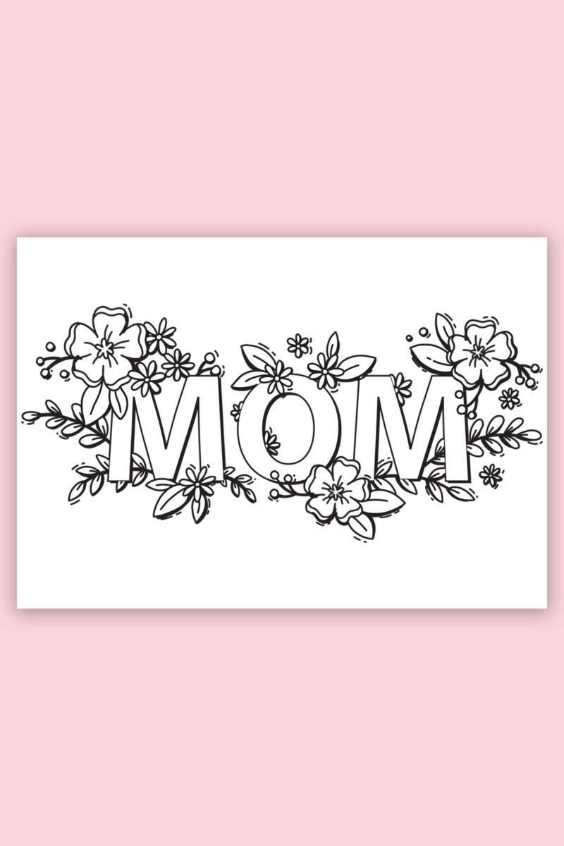 10 Free Printable Mother's Day Cards to Color for Kids