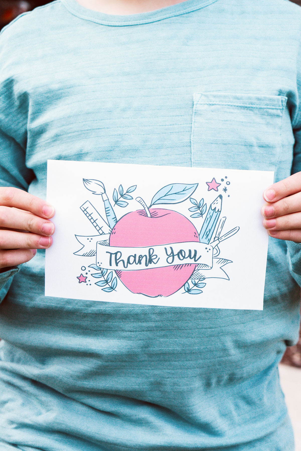 7 Free Printable Thank You Cards for Teacher Appreciation