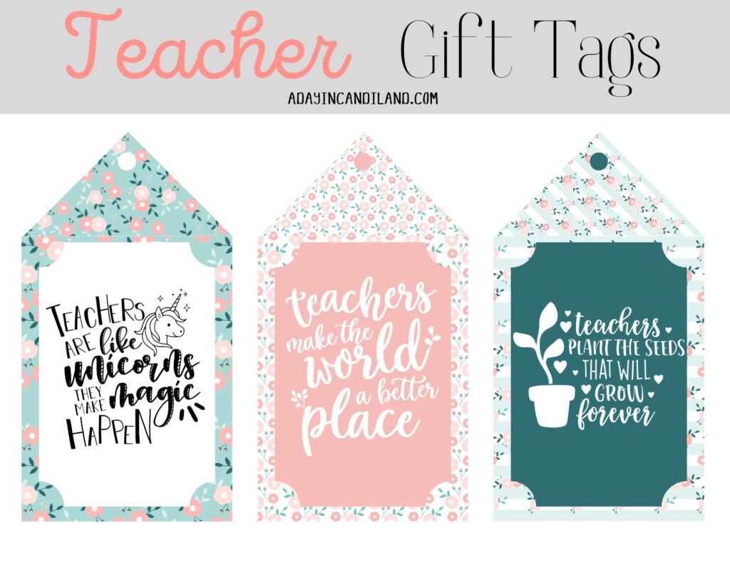 30+ Free Teacher Appreciation Printable Cards and Tags