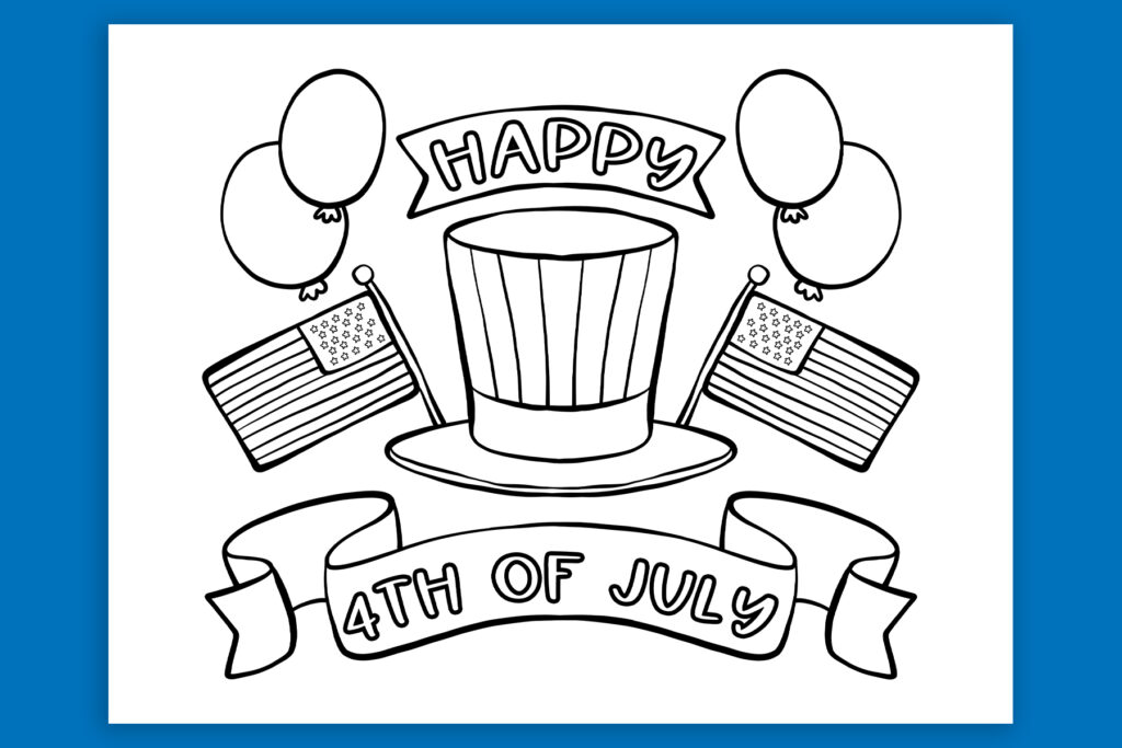4th of July Coloring Pages Free Printables Instant Download