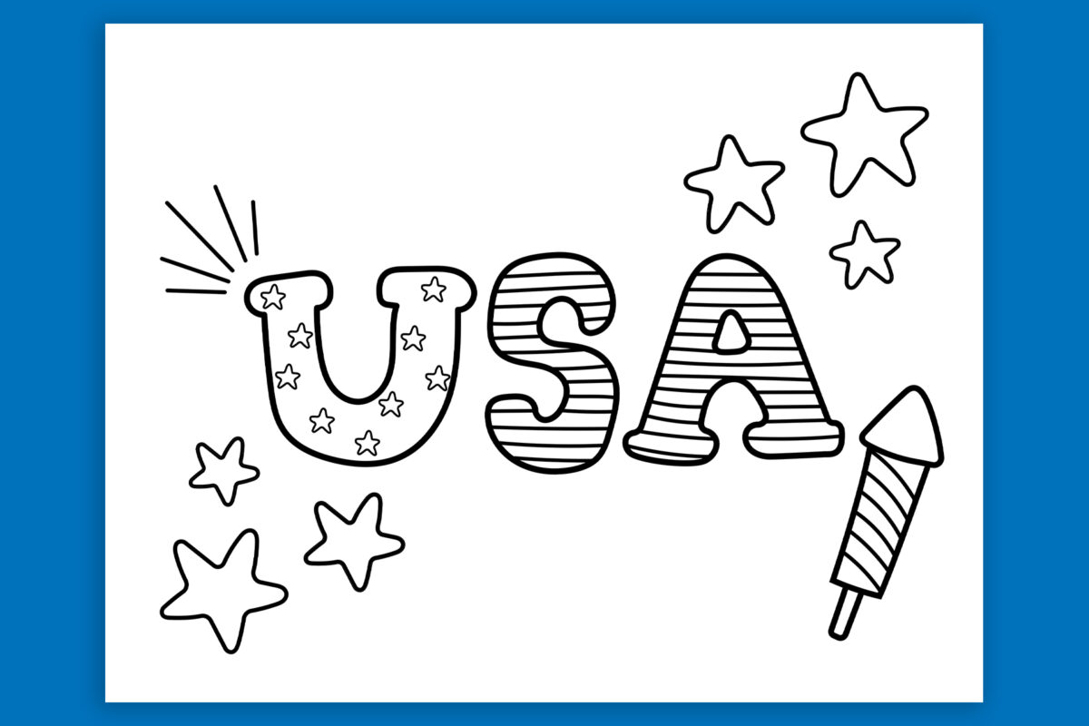 4th of July Coloring Pages Free Printables Instant Download