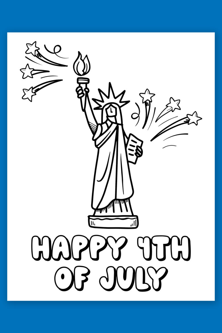 4th of July Coloring Pages Free Printables Instant Download
