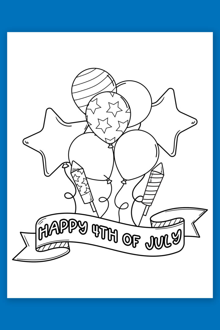 4th of July Coloring Pages Free Printables Instant Download