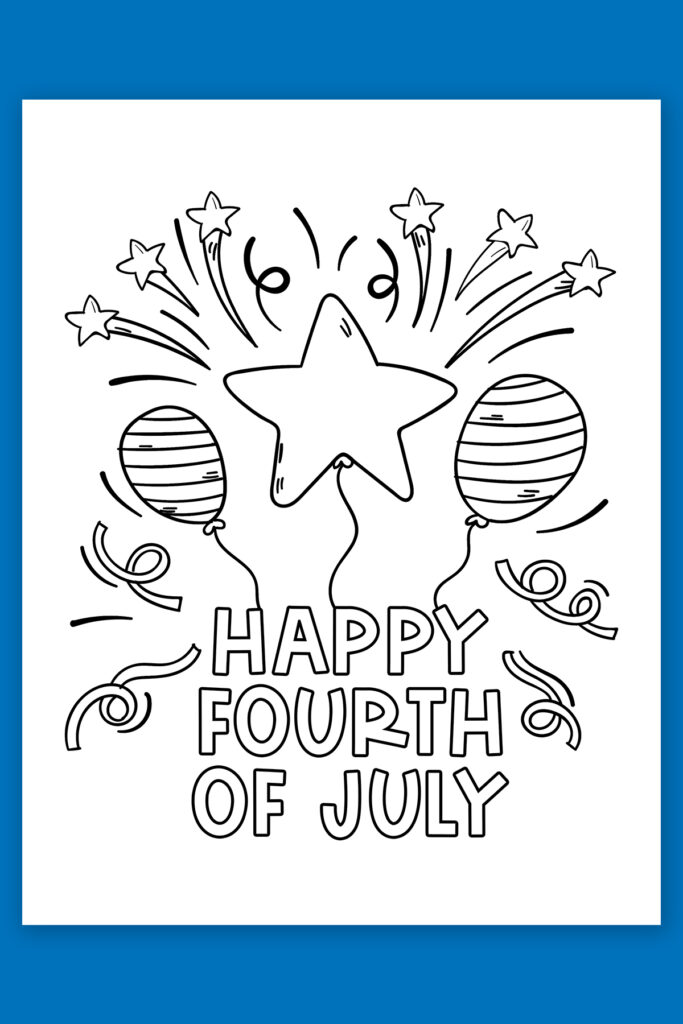 4th of July Coloring Pages Free Printables Instant Download
