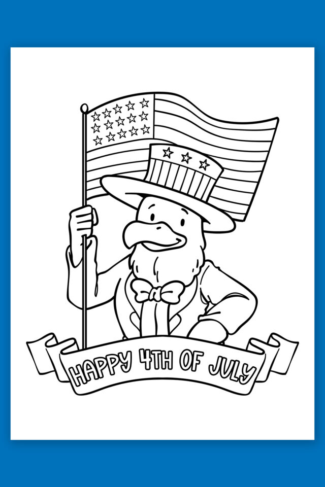 4th of July Coloring Pages Free Printables Instant Download