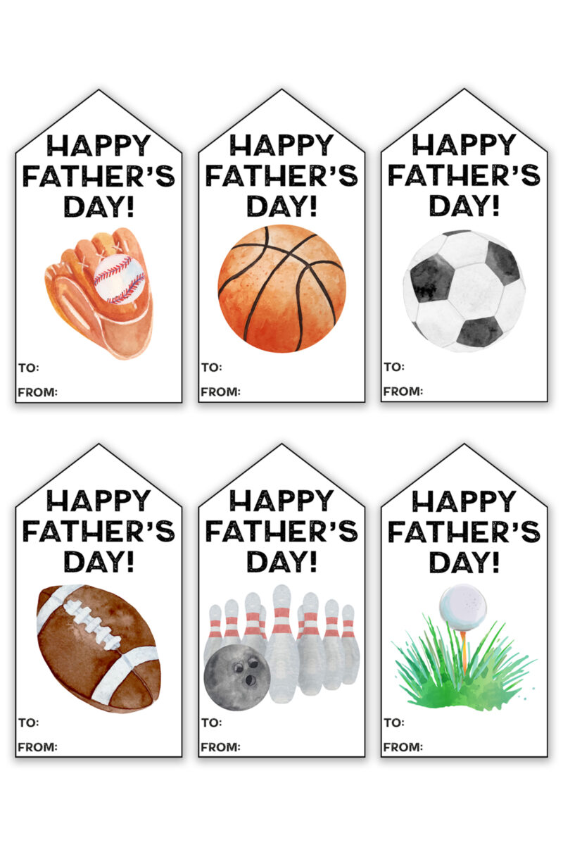 Free Happy Fathers Day Printable Gift Tags Instant Download