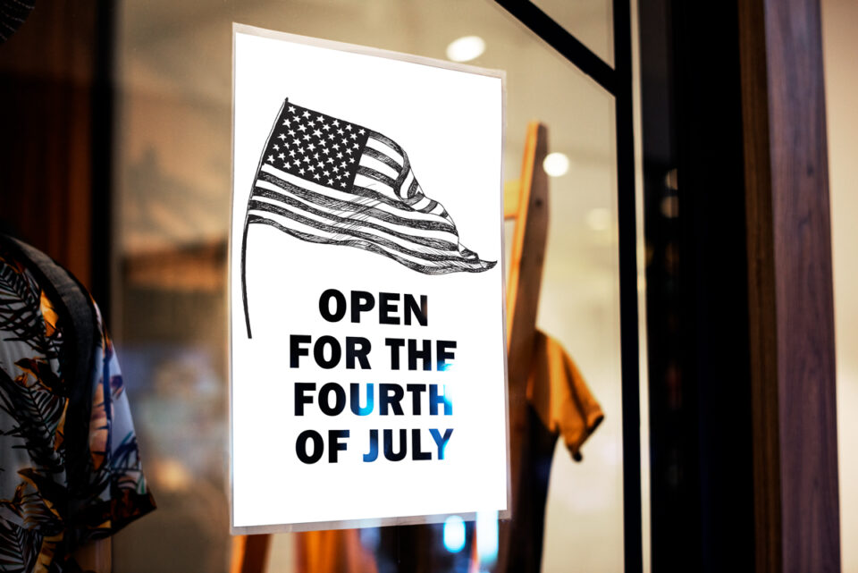 Free Printable Closed for the 4th of July Sign Template Set