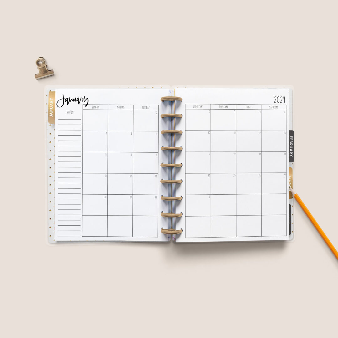 Free 2-Page Calendar Template: 2024 & Undated Monthly Pages