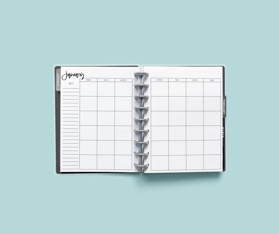 Free 2-Page Calendar Template: 2026, 2025 & Undated Monthly Pages