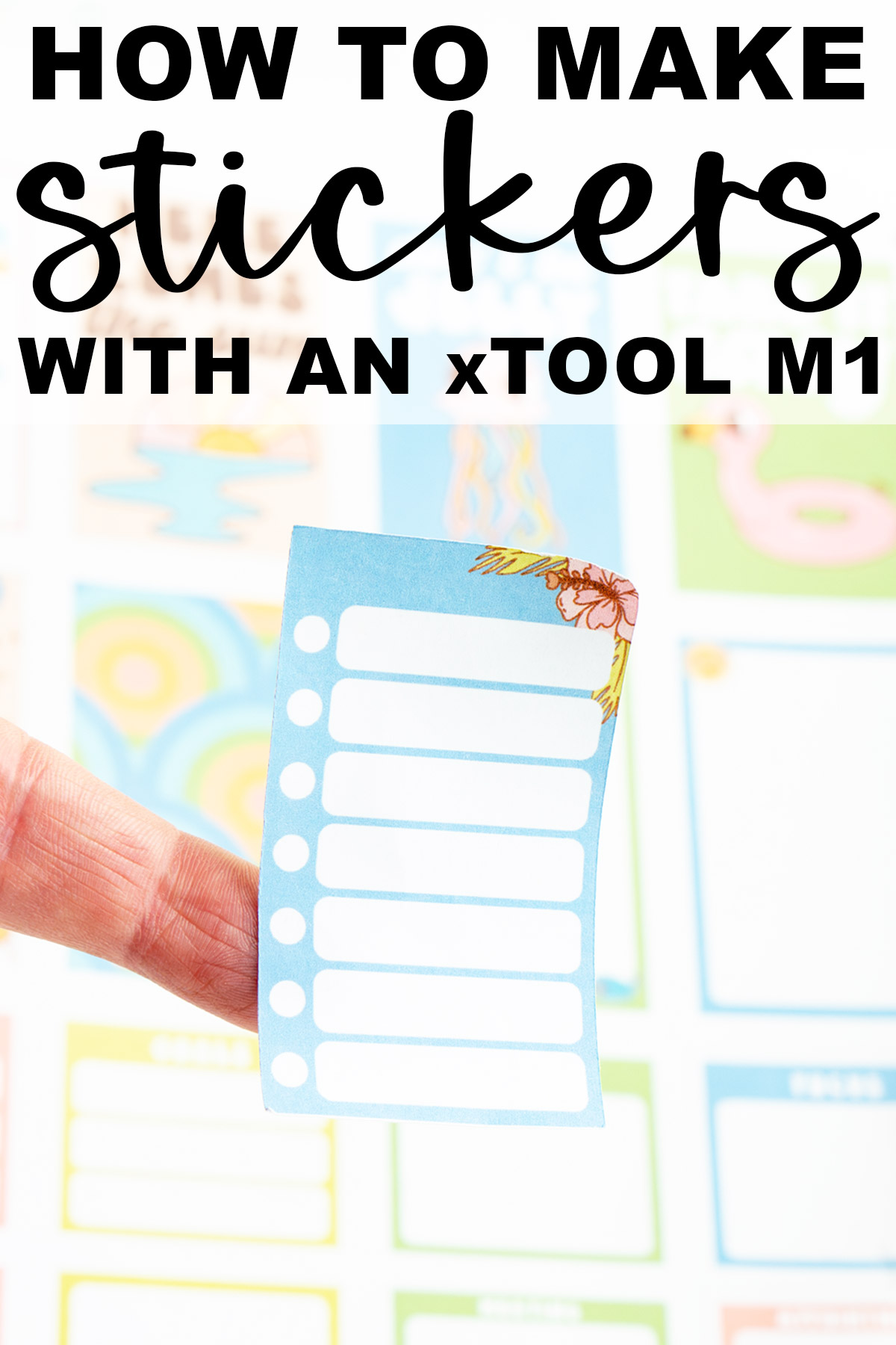 How to Make Stickers with an xTool M1 Hybrid Laser Machine