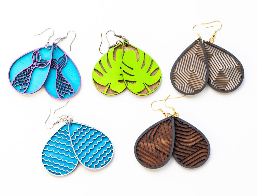 How to Make DIY Wooden Earrings with an xTool M1 Laser