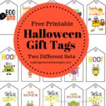 Free Printable Halloween Gift Tags: Various Design Options