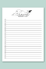 Free Bucket List Printable Templates (summer, travel, etc)