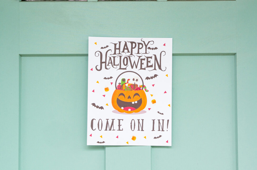 Free Halloween Candy Printable Sign Set: No Sign Up Needed