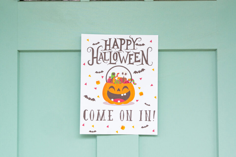 Free Halloween Candy Printable Sign Set: No Sign Up Needed