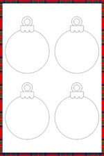 Free Printable Christmas Ornaments for Coloring