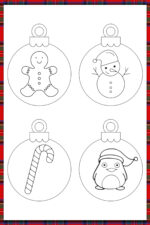 Free Printable Christmas Ornaments for Coloring