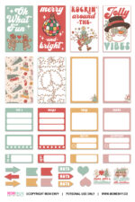 Free Digital & Printable Christmas Stickers Download