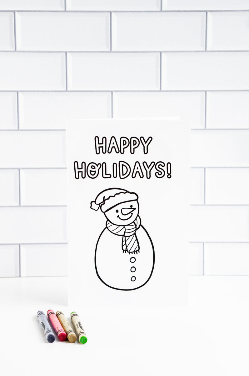 free-printable-christmas-cards-to-color-1-15 - Mom Envy
